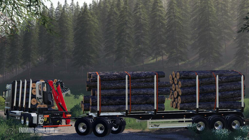 Fliegl Log Trailer v 3.0 - FS19 Trailers