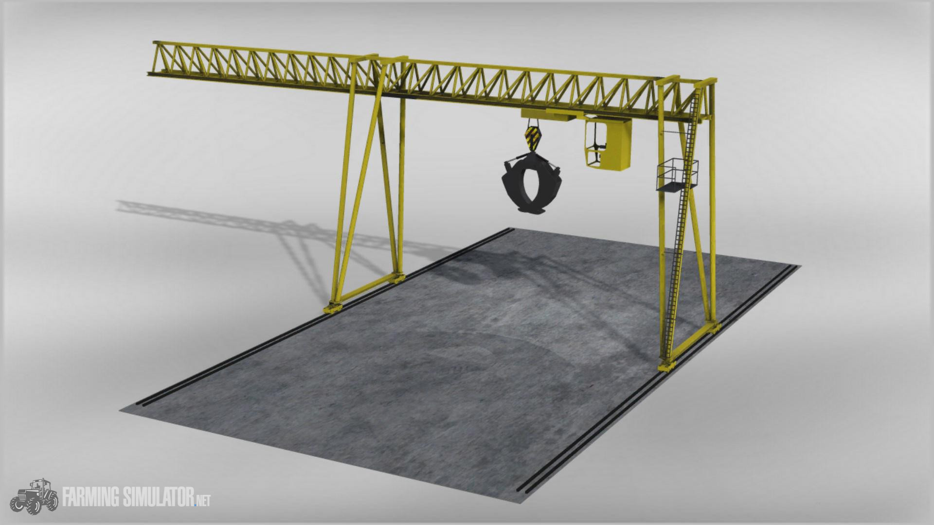 Wood Crane v 1.0 - FS19 Objects