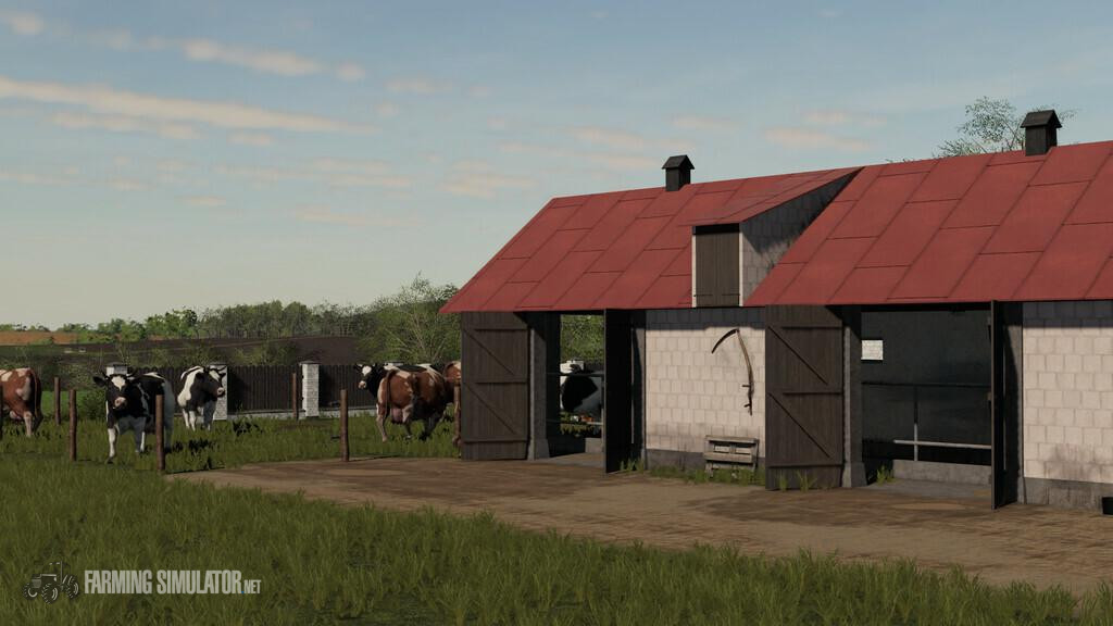 Cows Barn Old v 1.1 - FS19 Objects