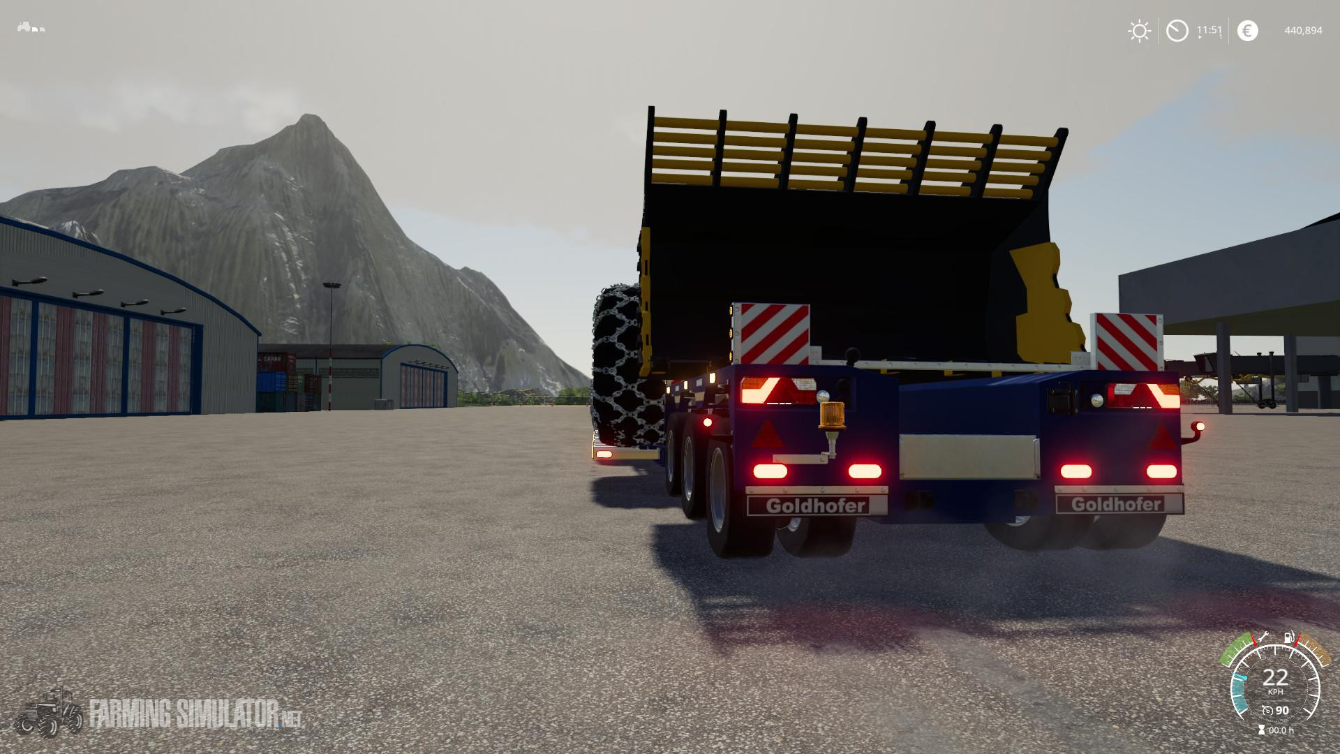 Goldhofer Low Loader With Extensions v 1.0 - FS19 Trailers