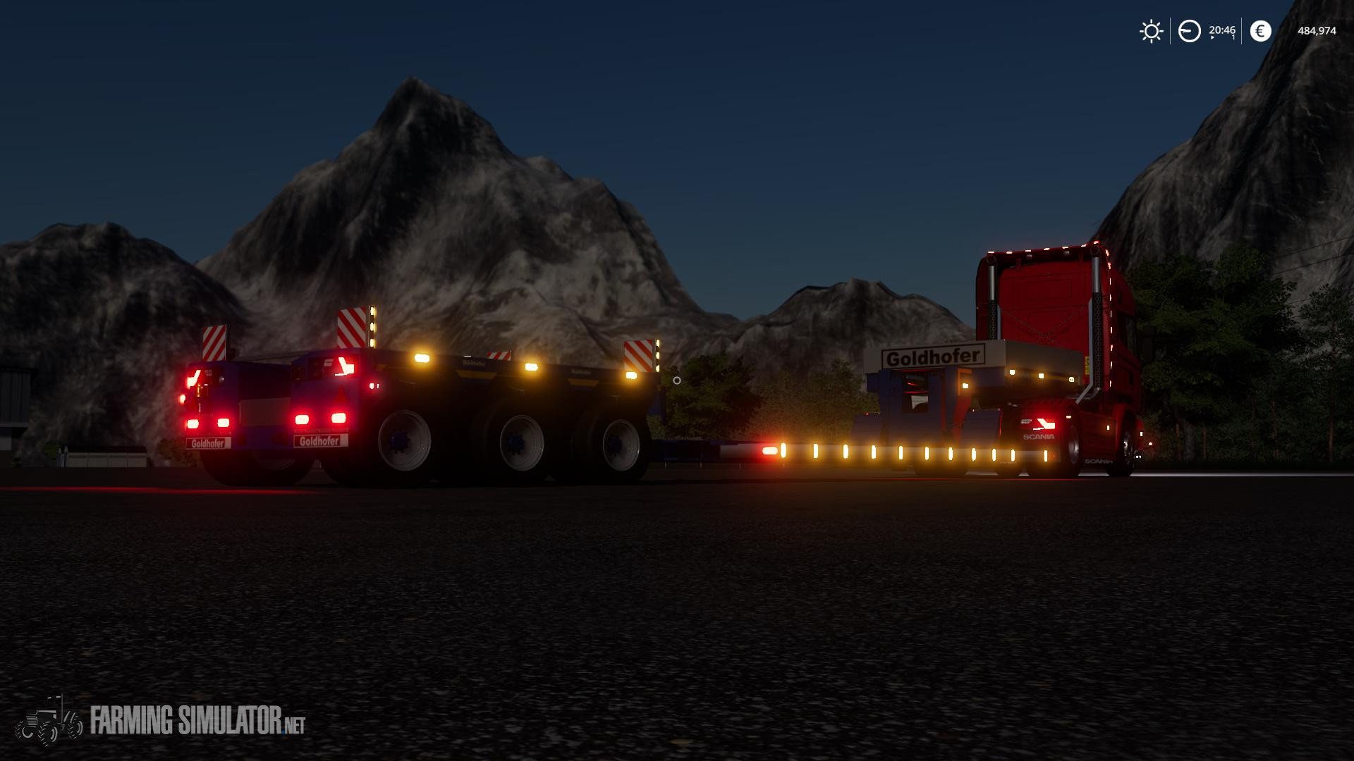 Goldhofer Low Loader With Extensions v 1.0 - FS19 Trailers