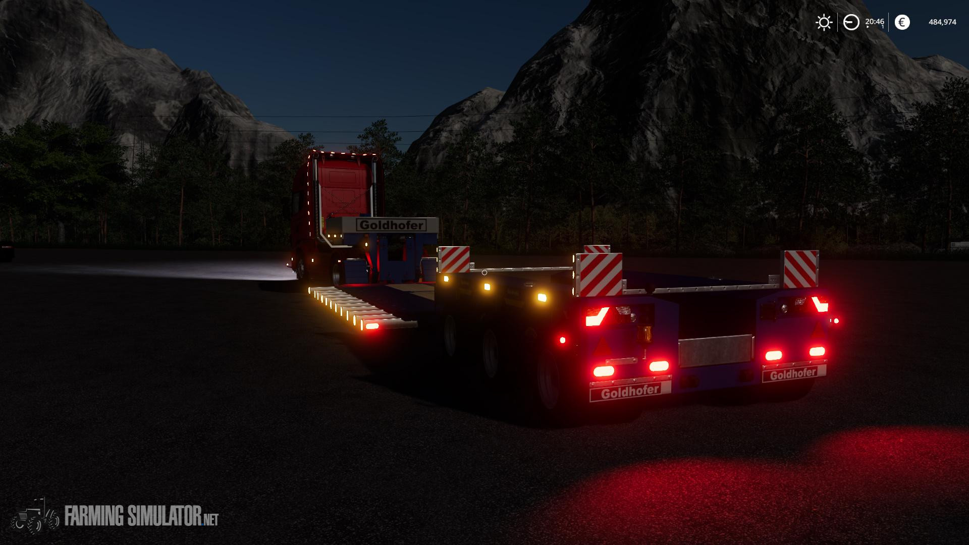 Goldhofer Low Loader With Extensions v 1.0 - FS19 Trailers