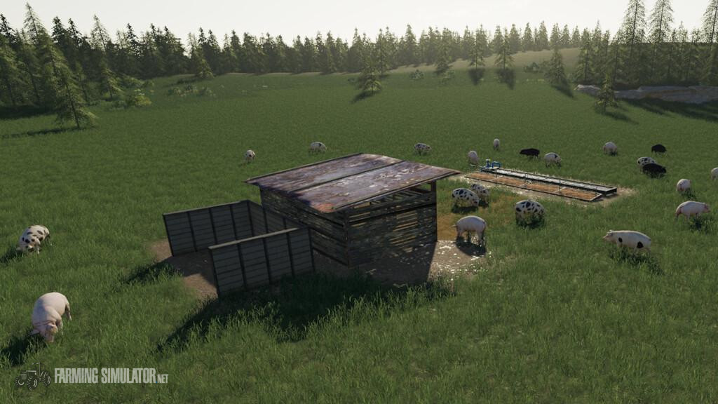 Open Pig Pasture v 1.0 - FS19 Objects