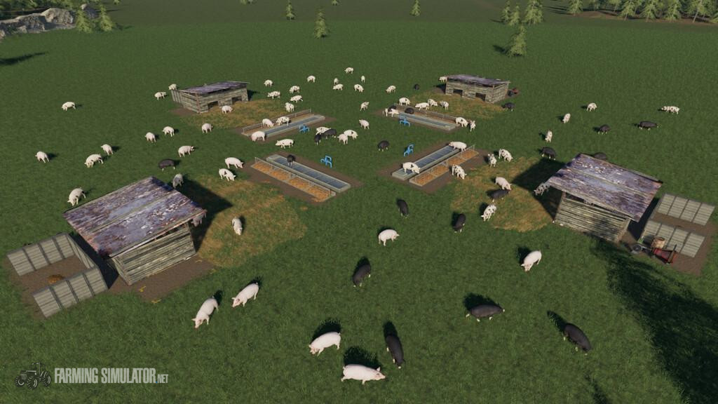 Open Pig Pasture v 1.0 - FS19 Objects