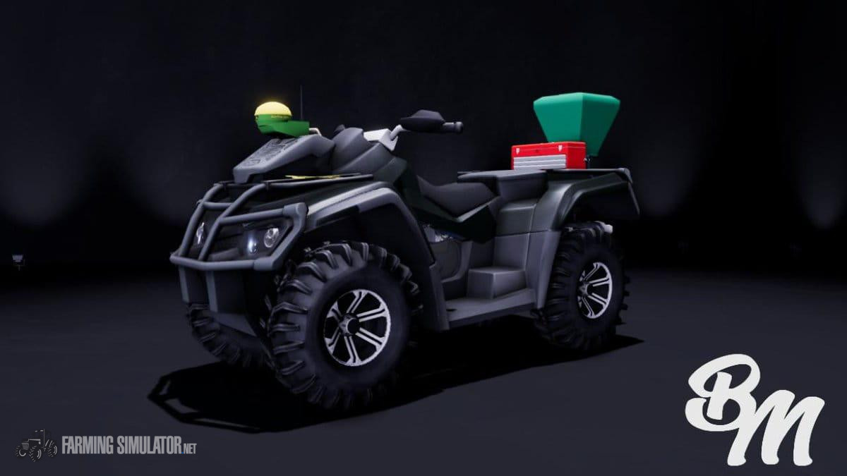 Quad with Delimbre Spreader v 1.0 - FS19 Vehicles