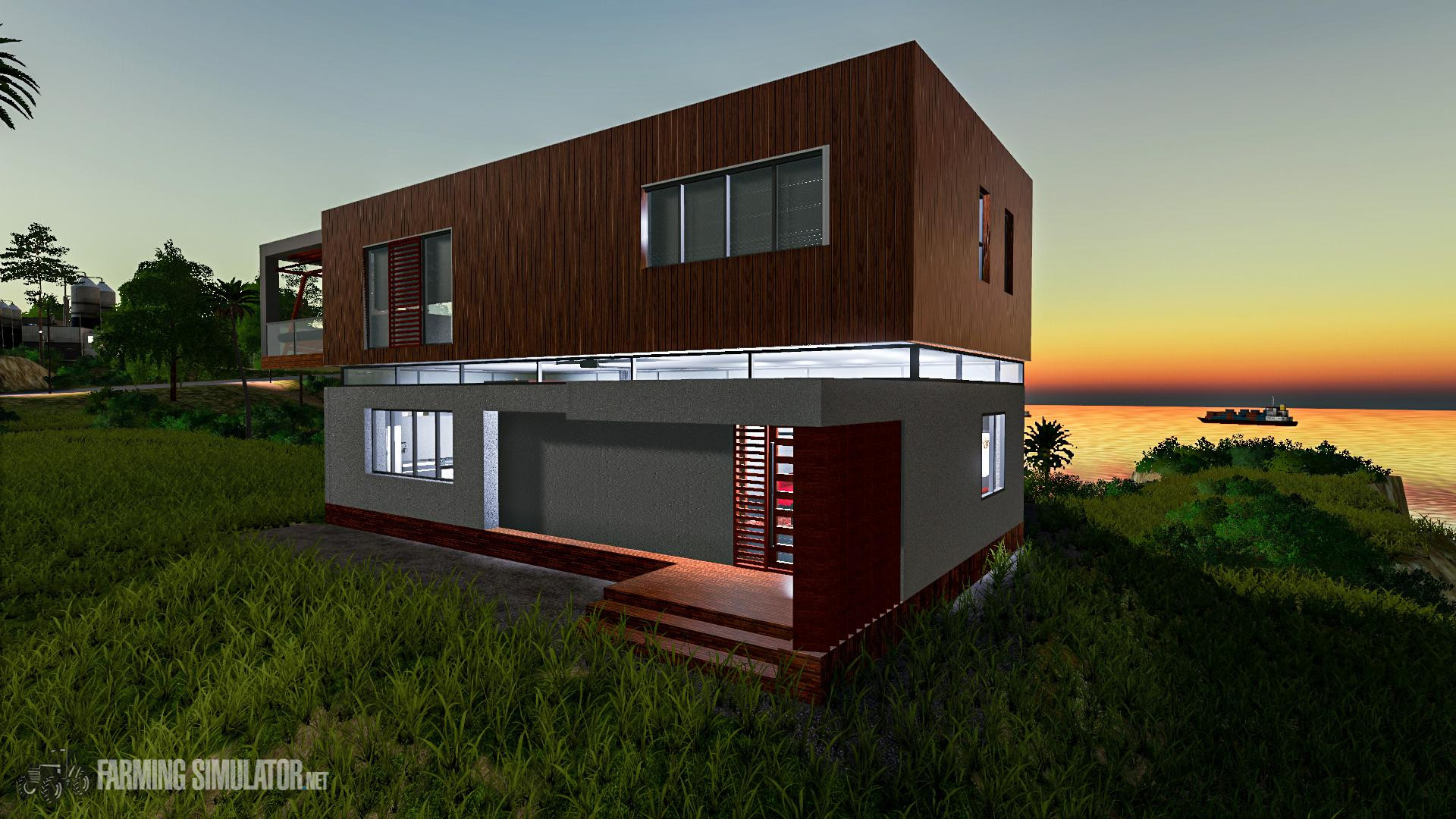 Modern House v 1.1 - FS19 Objects