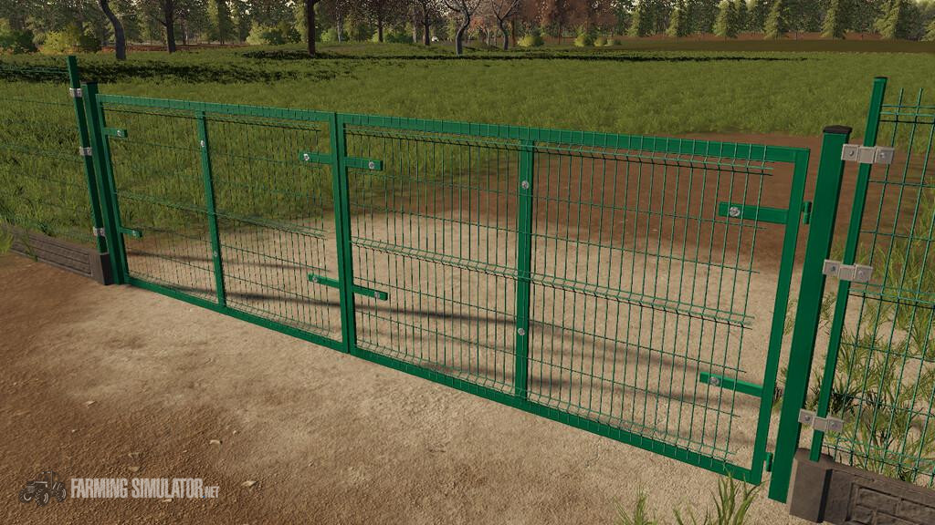 Panel Fence And Gate v 1.0 - FS19 Objects