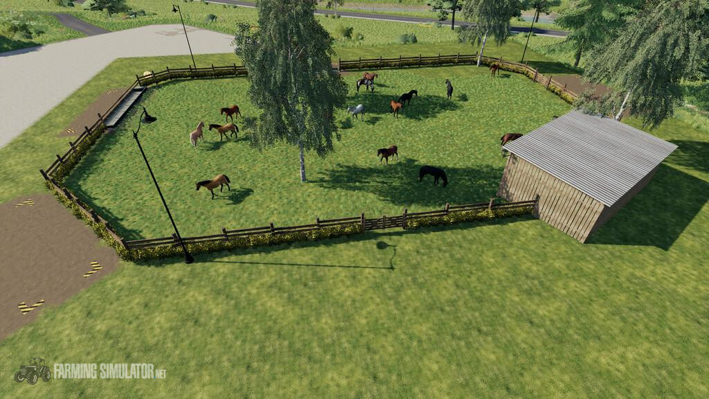 Big Horse Stable v 1.0 - FS19 Objects