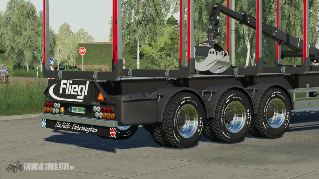 Fliegl Timber-Runner Z-Crane Pack v 1.0.1.0 - FS19 Trailers