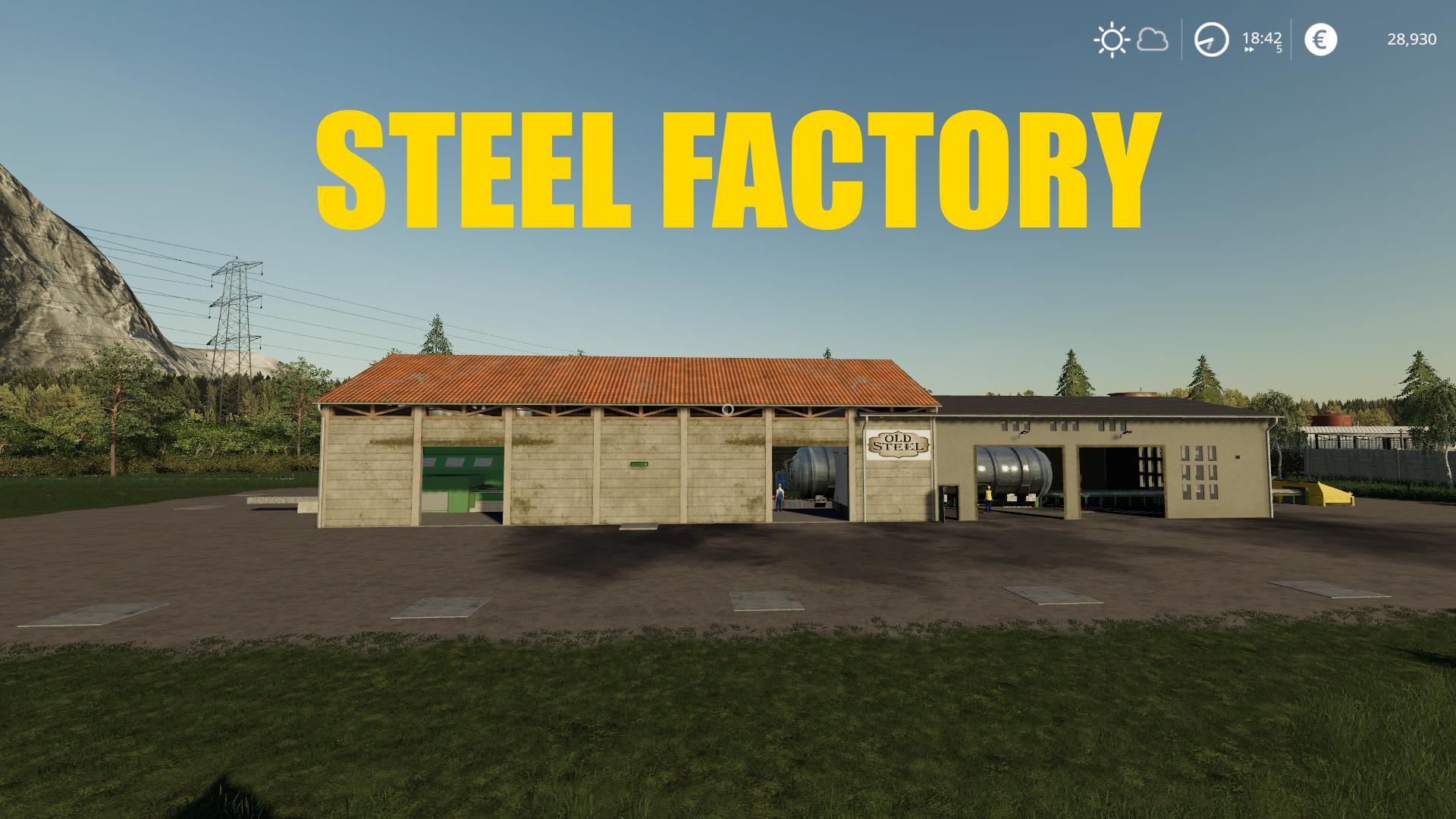 STEEL FACTORY v 1.0 - FS19 Objects