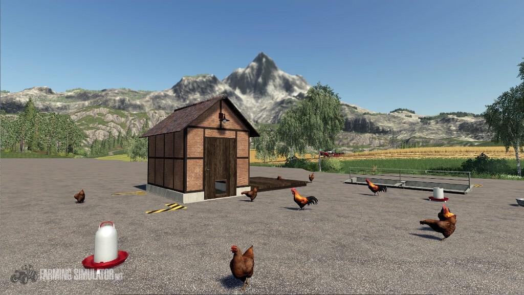 Open Chicken Coop Timberframe v 1.0 - FS19 Objects