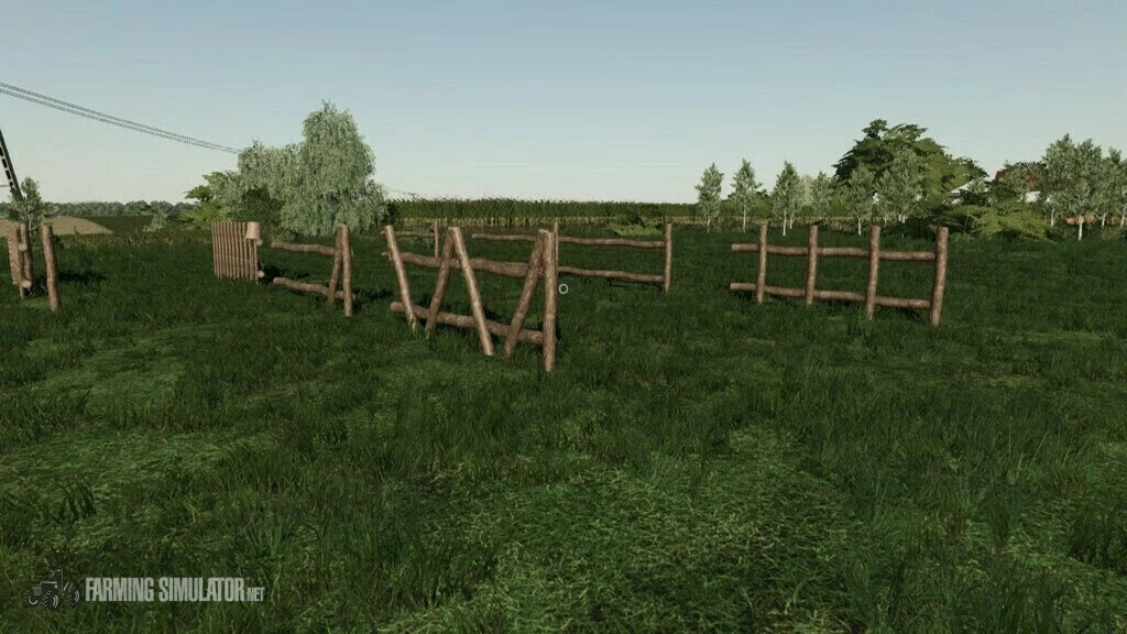 Old Wooden Fence v 1.2 - FS19 Objects
