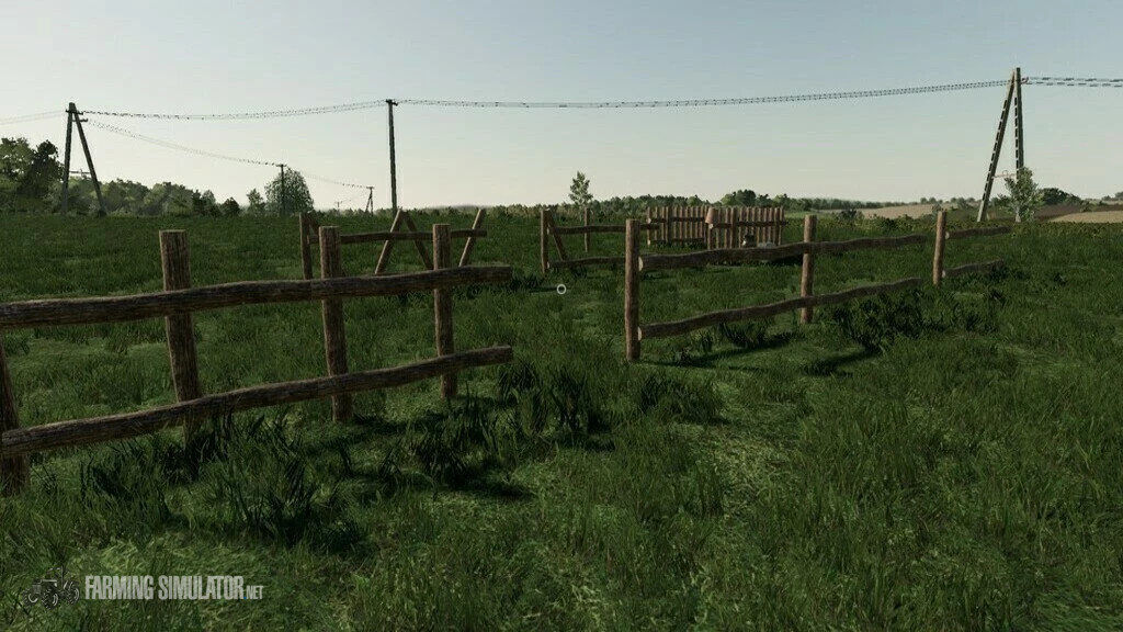 Old Wooden Fence v 1.2 - FS19 Objects
