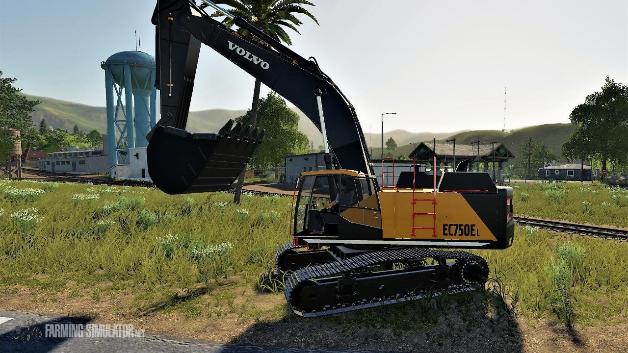 Volvo EC-750EL Mining Excavator v 1.1 - FS19 Forklifts & Excavators