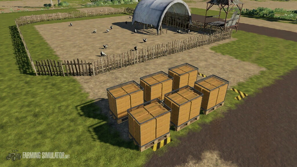 Sosnovka Chicken Pen v 1.5 - FS19 Objects