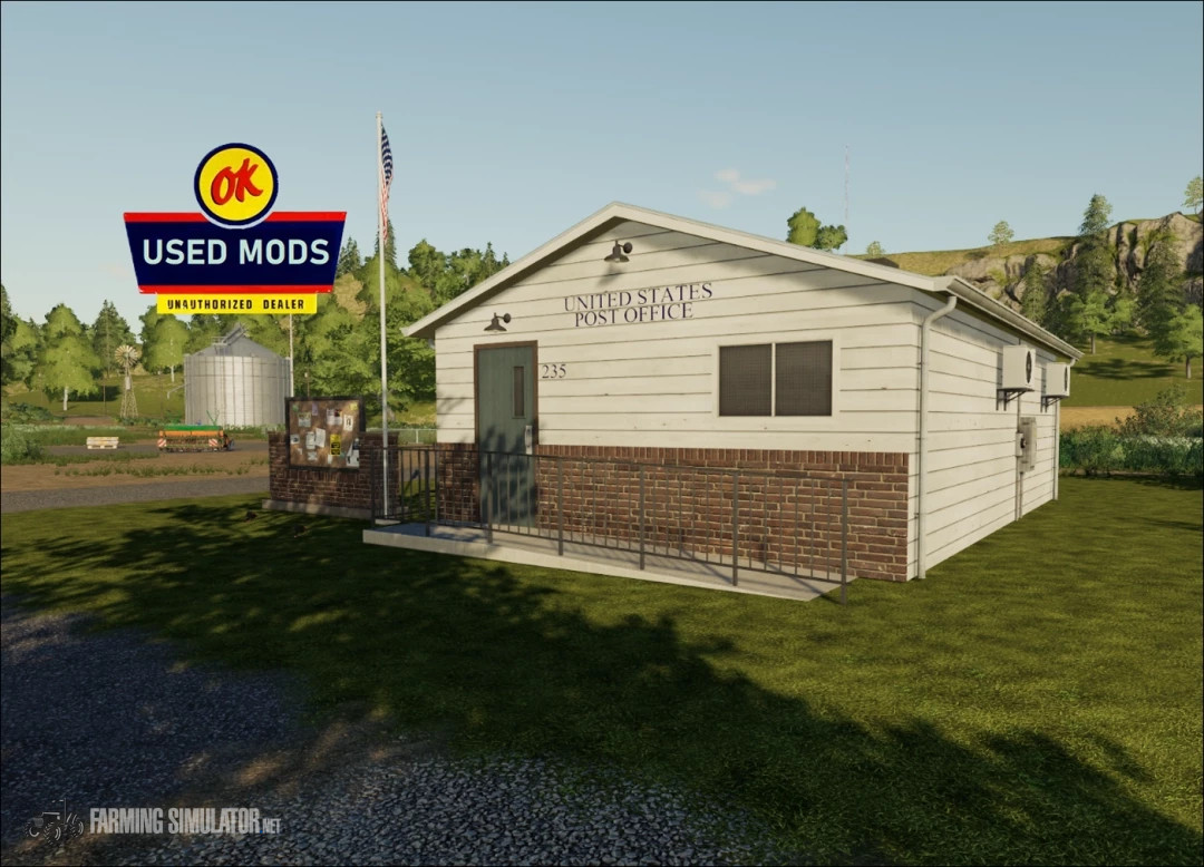 A-OK Placable Post Office v 1.0 - FS19 Objects