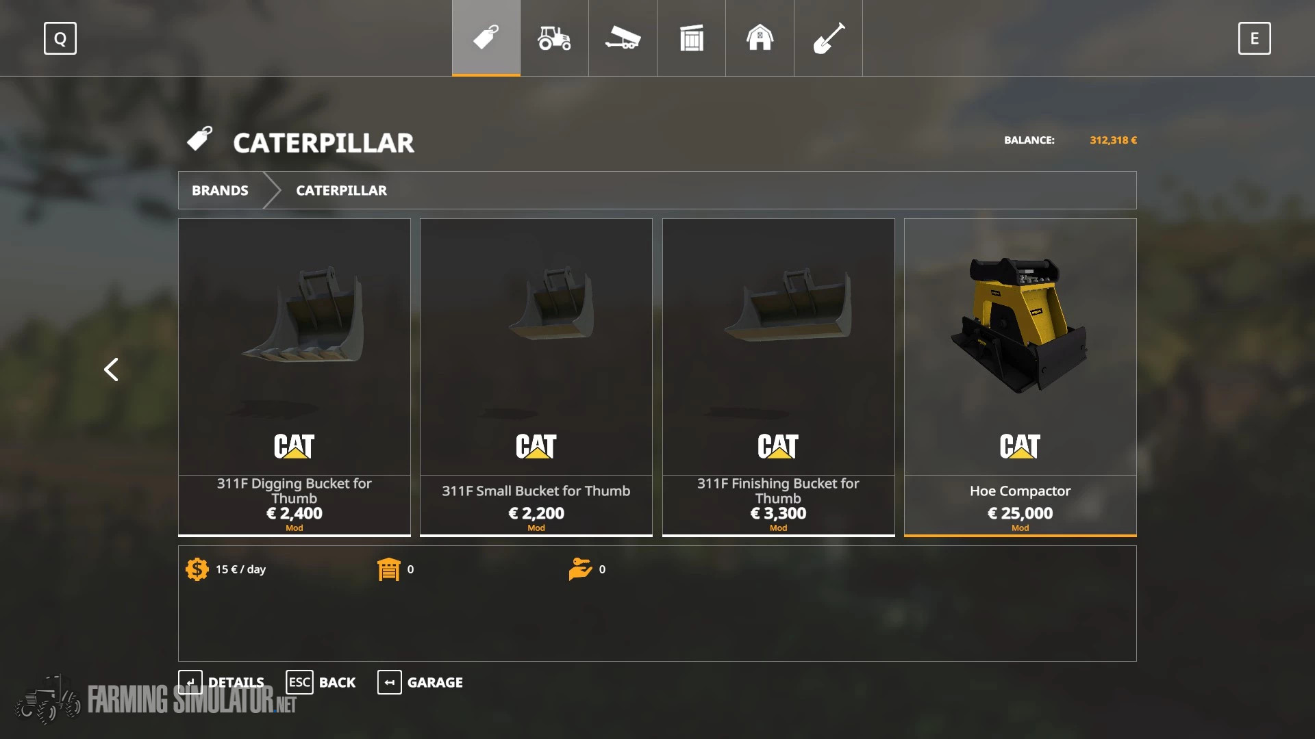 Cat 311F v 1.0 - FS19 Forklifts & Excavators
