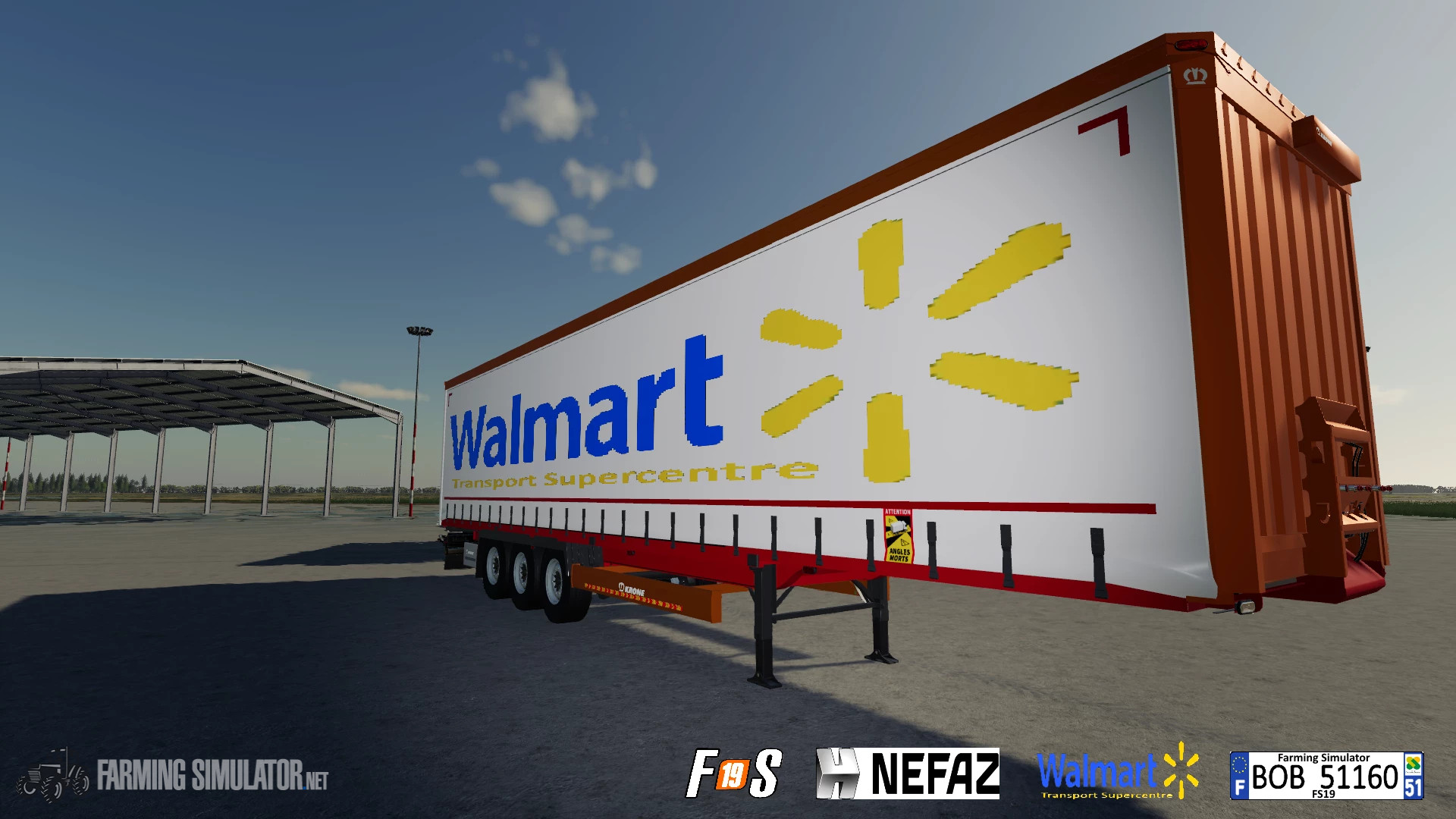 Pack Truck Trailers Walmart By BOB51160 - FS19 Mod Packs