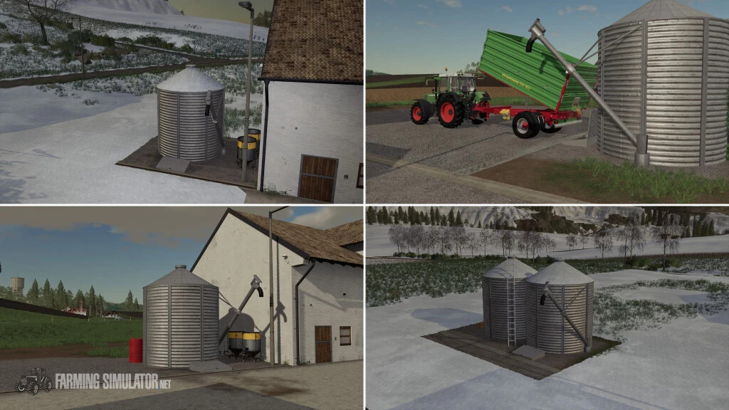 Small Silos Pack v 1.0 - FS19 Mod Packs