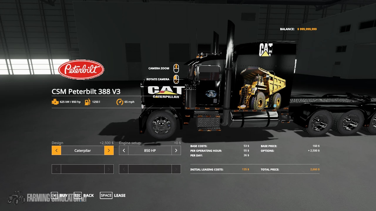 CSM Peterbilt 388 18 Wheeler Truck v 3.0 - FS19 Trucks