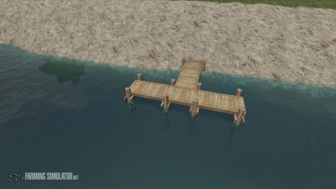 Boat Docks (Wood and White) v 1.0 - FS19 Objects