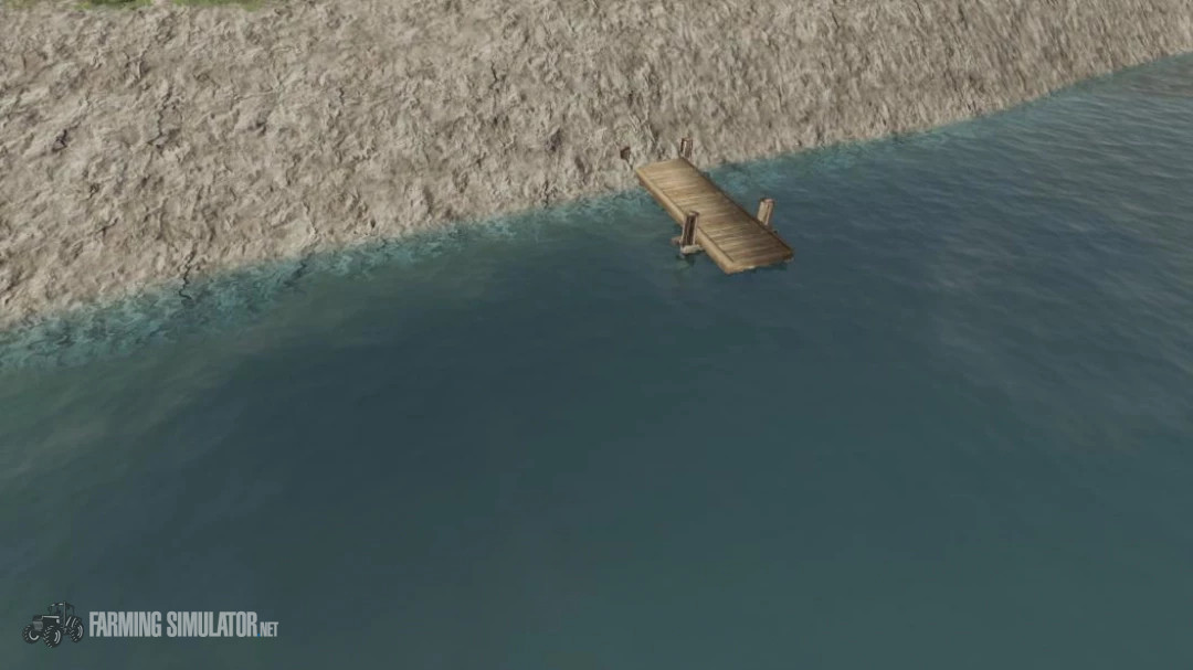 Boat Docks (Wood and White) v 1.0 - FS19 Objects