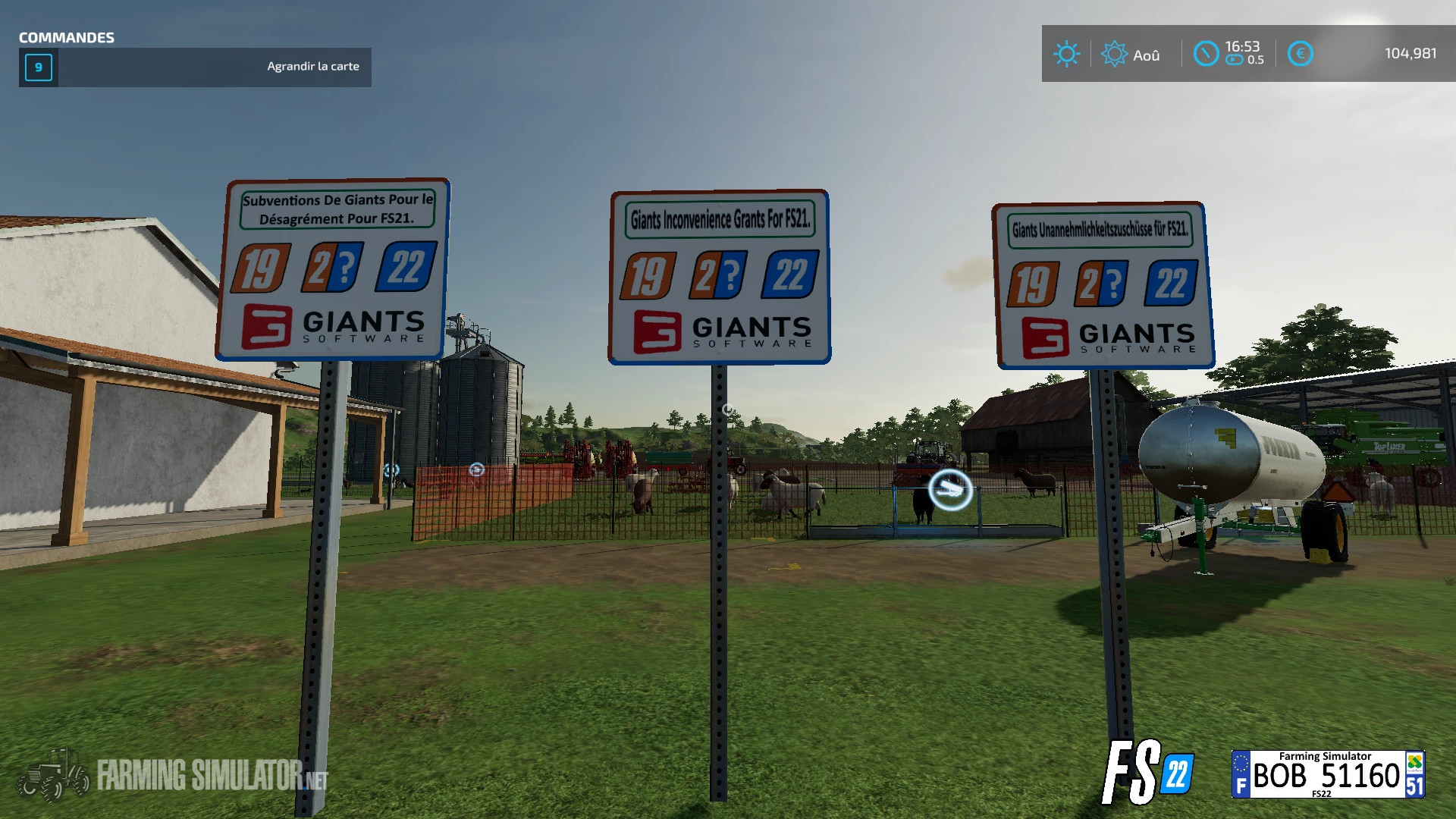 FS22 AIDE ETAT By BOB51160 v 1.0 - FS22 Objects