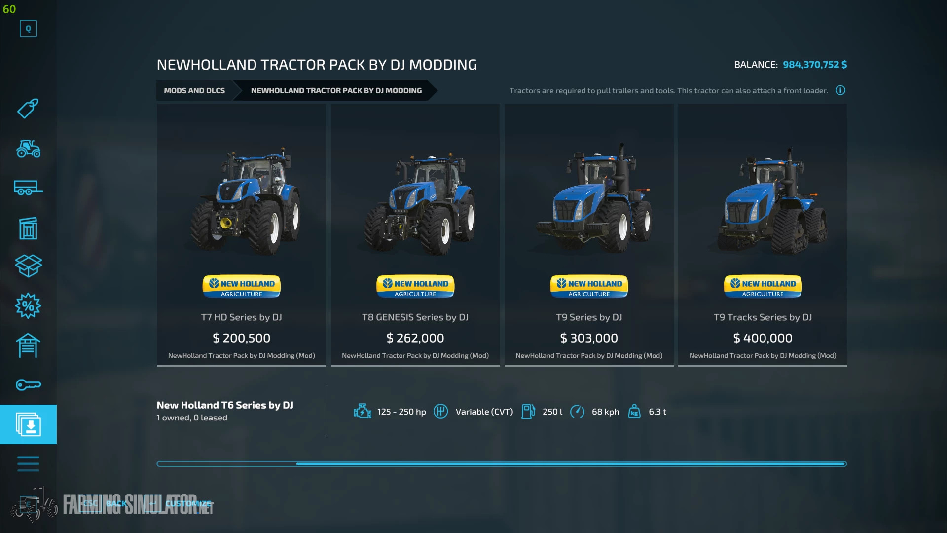 New Holland Tractor Pack by DJ Modding v 1.0 - FS22 Mod Packs