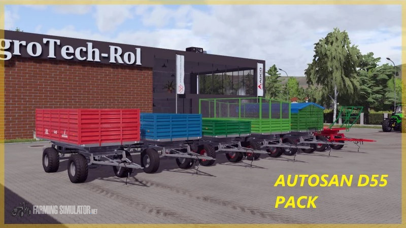 FS22 Autosan D55 PACK v 1.0 - Farming Simulator 22 Mods
