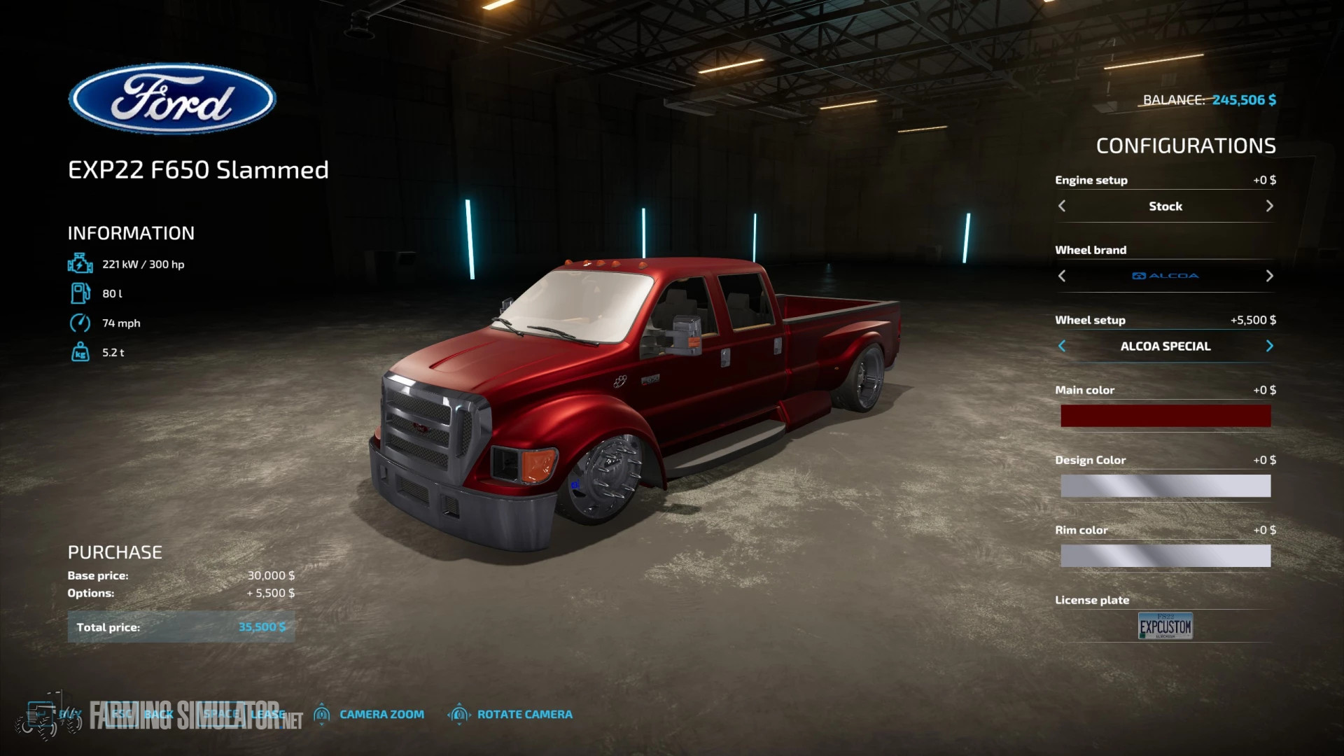 Ford F650 Slammed v 1.0 - Farming Simulator 22 Mods