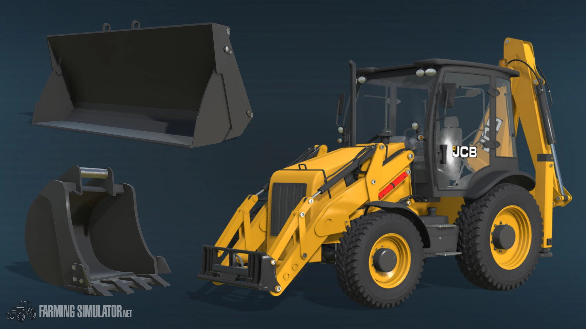 JCB Backhoe Loader v 1.0 - Farming Simulator 22 Mods