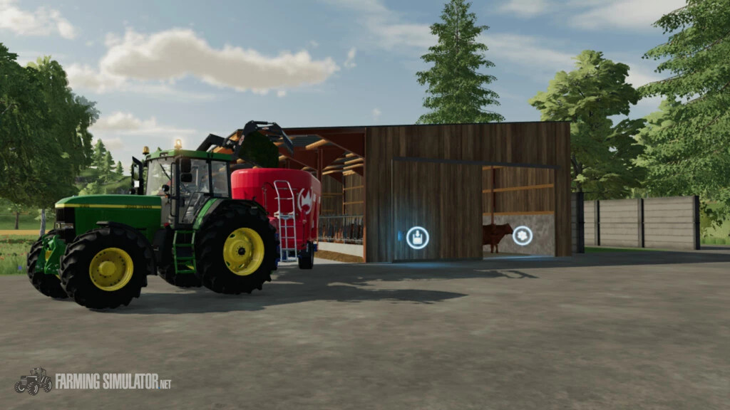 Stall For Beef Cow v 1.0 - Farming Simulator 22 Mods