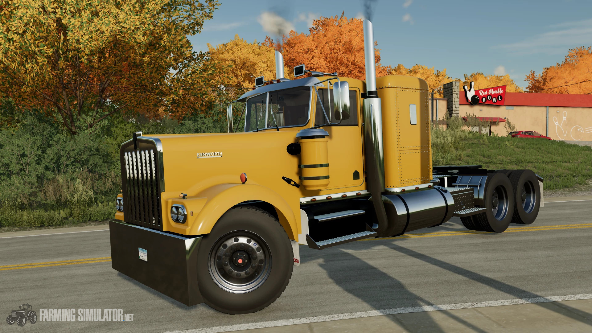 Kenworth W900A Flat Top v 1.8.2 - Farming Simulator 22 Mods
