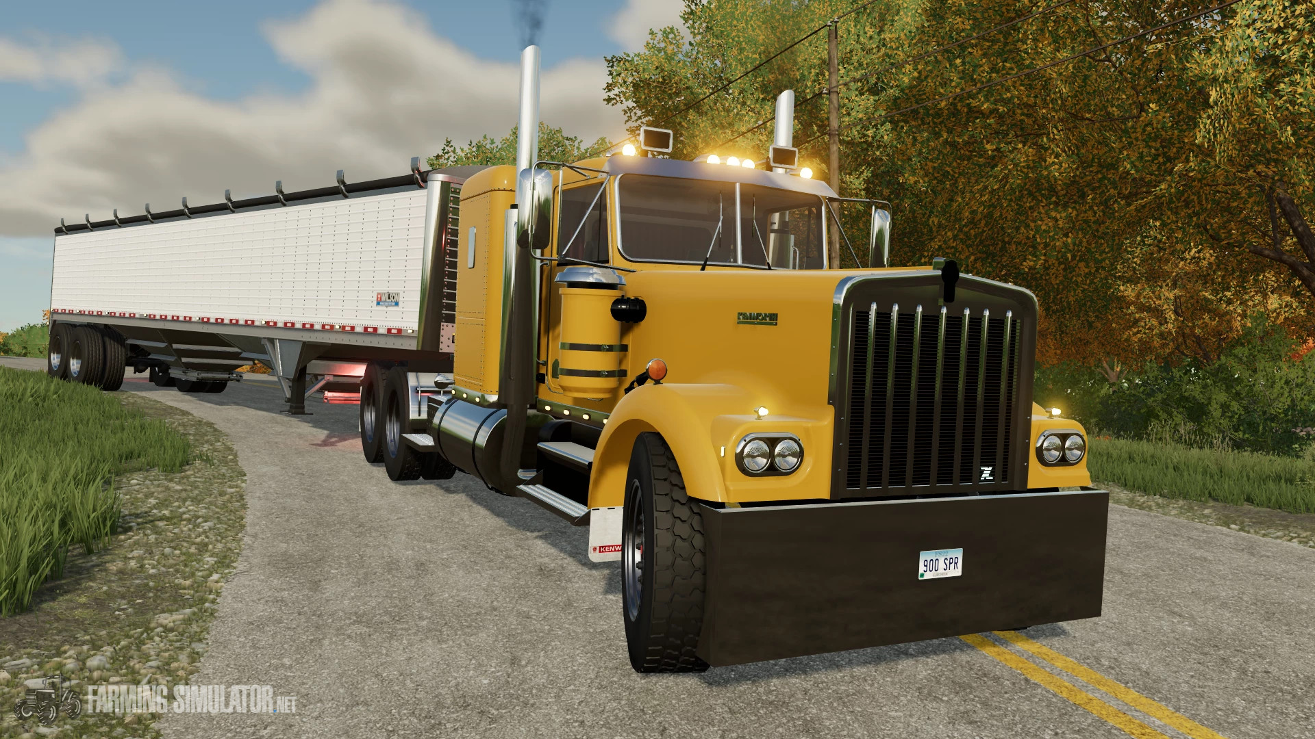 Kenworth W900A Flat Top v 1.8.2 - Farming Simulator 22 Mods