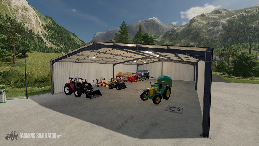 EasySteelSheds Set v 1.0.1.0 - Farming Simulator 22 Mods