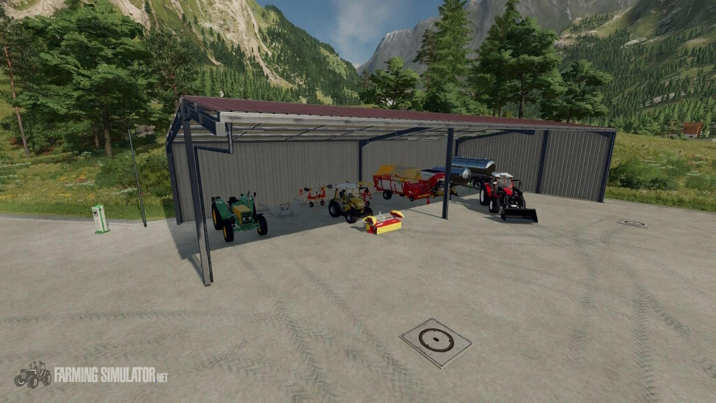 EasySteelSheds Set v 1.0.1.0 - Farming Simulator 22 Mods