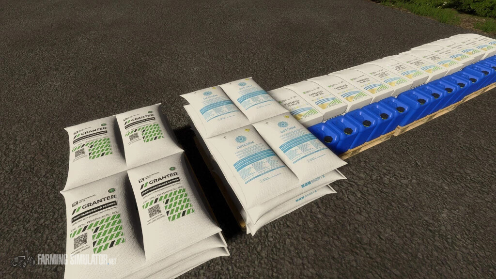 Pallets And Big Bags UA Pack v 1.0 - Farming Simulator 22 Mods