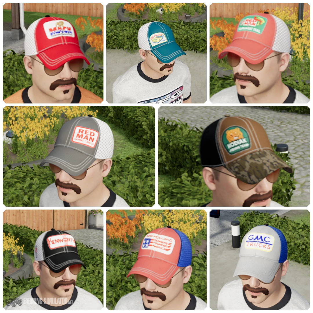 Vintage Style Ball Caps v 1.0 - Farming Simulator 22 Mods