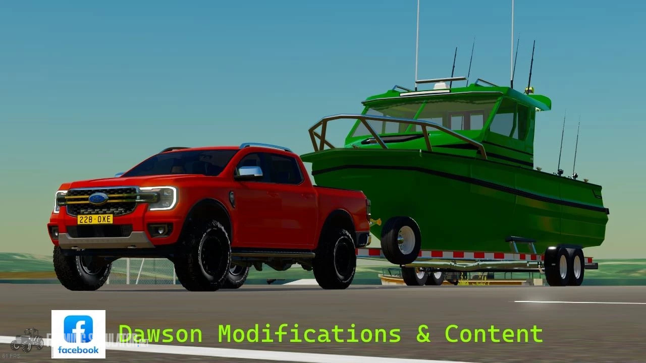 StabiCraft Boat and Trailer v 1.0 - Farming Simulator 22 Mods